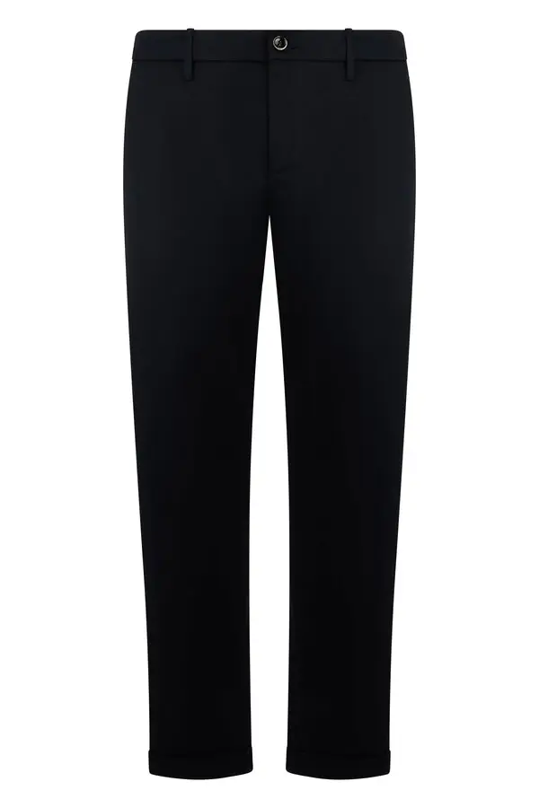 NINE:INTHE:MORNING Slim Fit Cotton Blend Bermuda Pants - Black