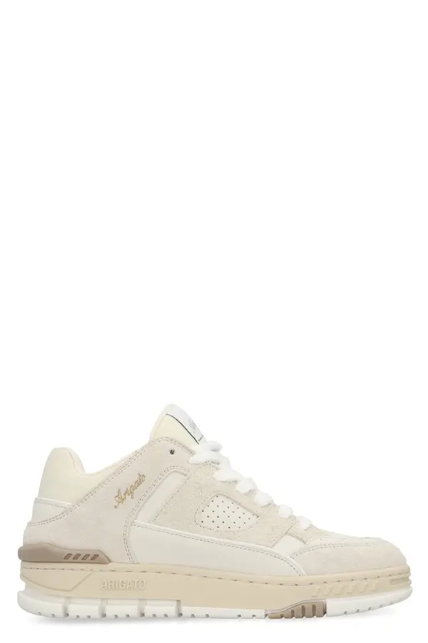 Axel Arigato Area Lo Fluffy Low-top Leather Sneakers - Beige