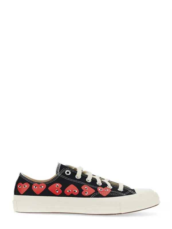 CONVERSE X COMME DES GARONS PLAY Heart-embellished Sneakers - Black