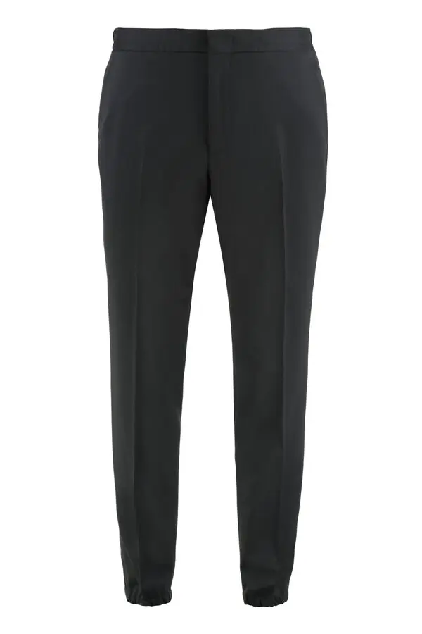 Zegna Wool-blend Stretch Pants With Fitted Modern Cut