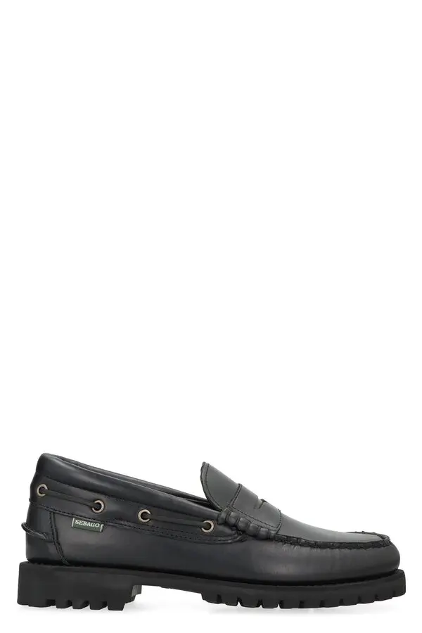 SEBAGO Acadia Leather Loafers With Logo Detail