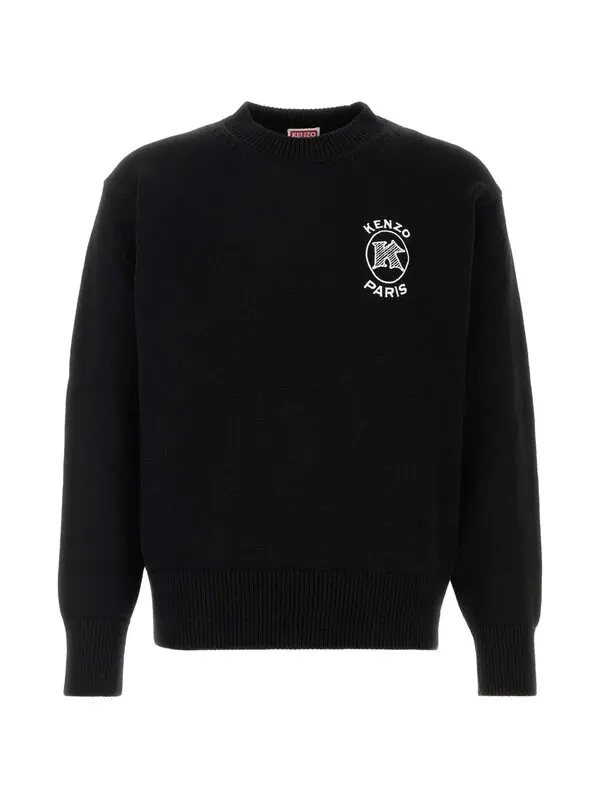 Kenzo Emblem Crewneck Jumper - Black