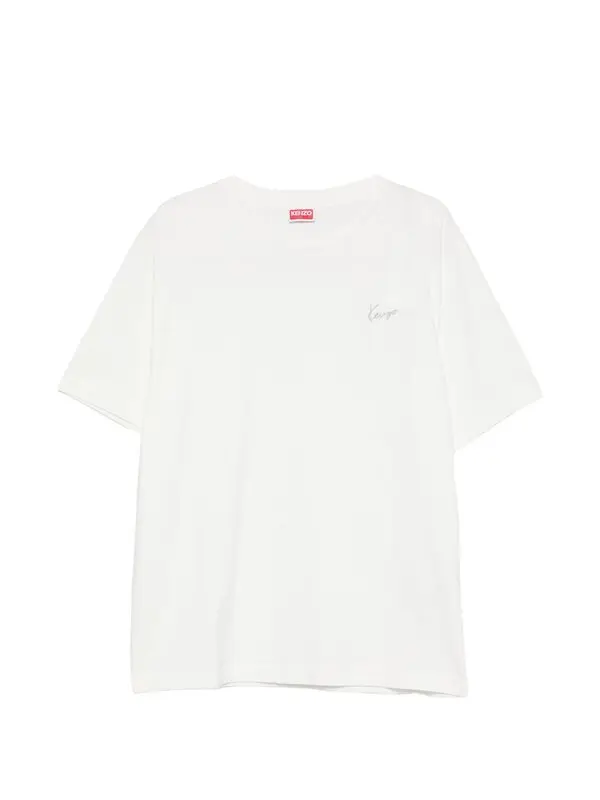 Kenzo Gots-certified Signature Classic T-shirt - Offwhite