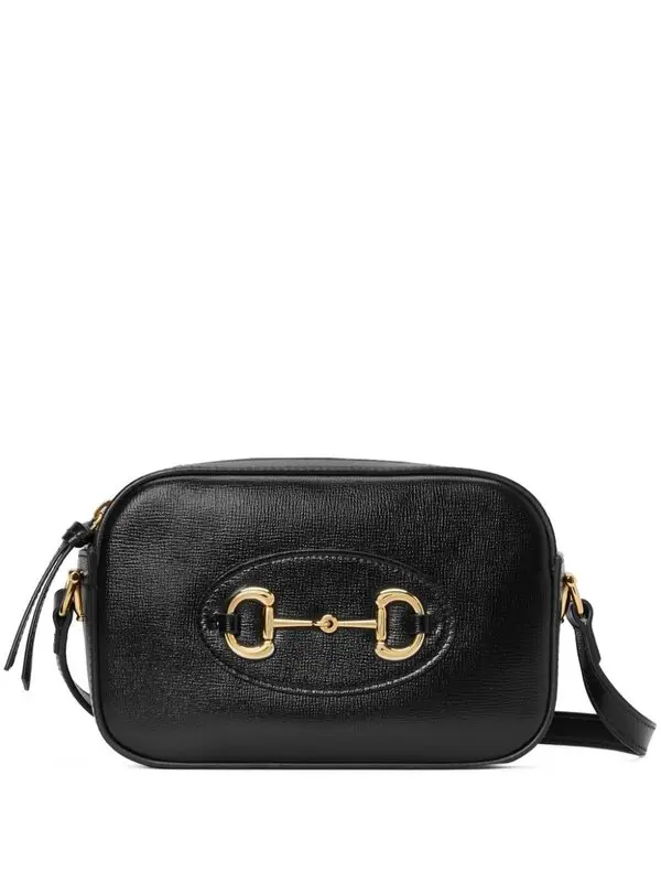 Gucci Horsebit 1955 Small Shoulder Crossbody Handbag - Black