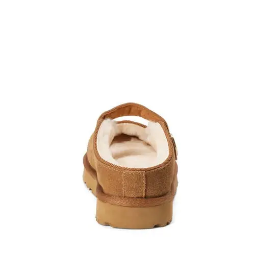 DEARFOAMS Fireside Coin Mary Jane Slipper - Chestnut