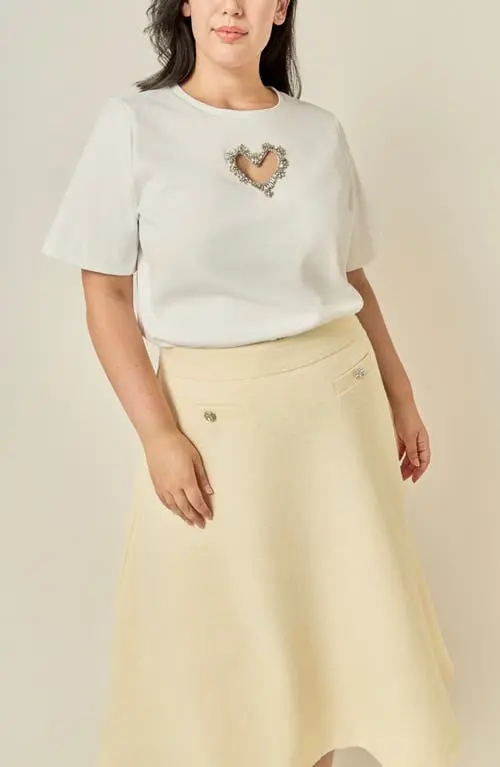 Endless Rose Heart Cutout T-shirt