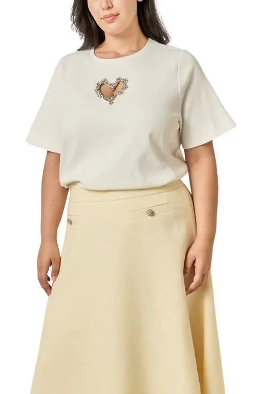 Endless Rose Heart Cutout T-shirt