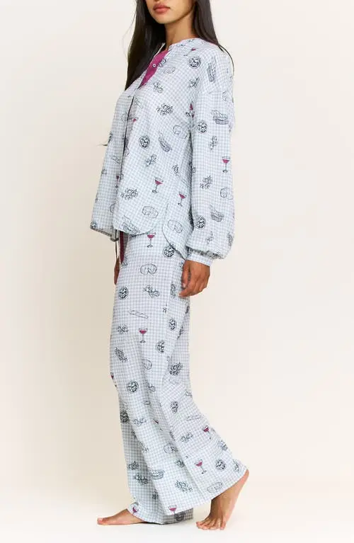 Honeydew Intimates Good Life Pajamas - Cool Blue Picnic