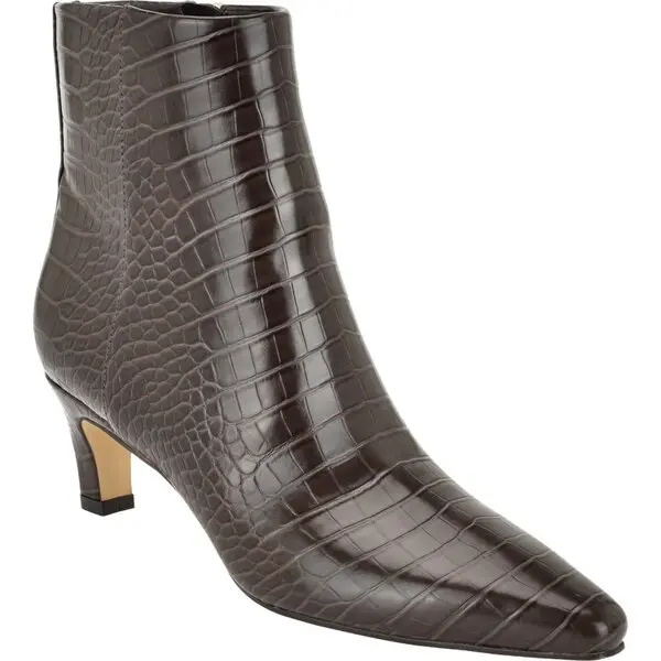 Calvin Klein Promise Kitten Heel Bootie - Brown