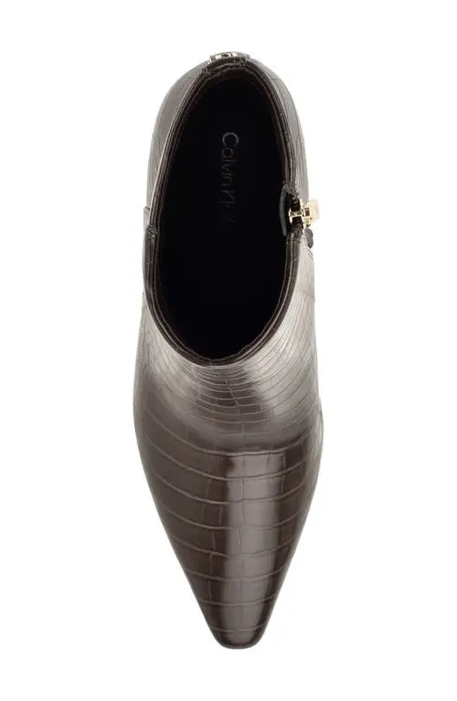 Calvin Klein Promise Kitten Heel Bootie - Brown