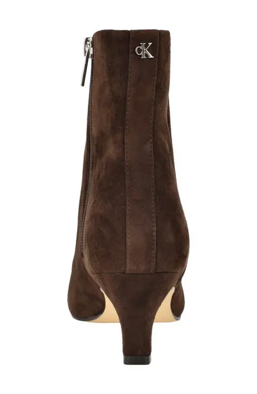 Calvin Klein Promise Kitten Heel Bootie - Brown