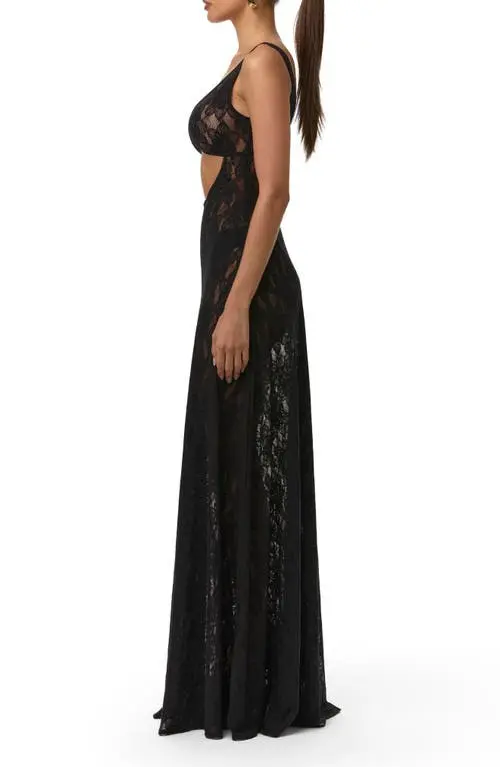 Naked Wardrobe Lace Cutout Maxi Dress