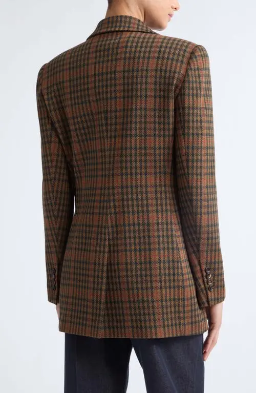 Max Mara Galosce Plaid Blazer