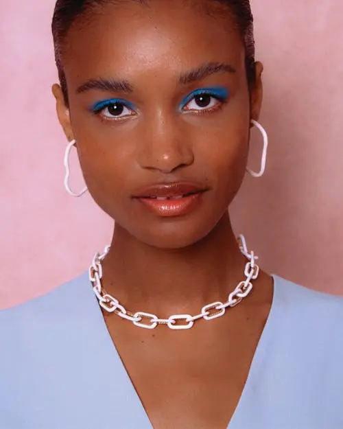 EMMA PILLS Obsession Hoops In 14k Plating With Hand-painted Enamel