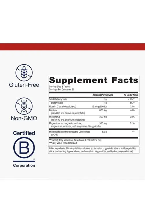 METAGENICS Bone Builder Comprehensive Strength Wellness Supplement 180 Tablets