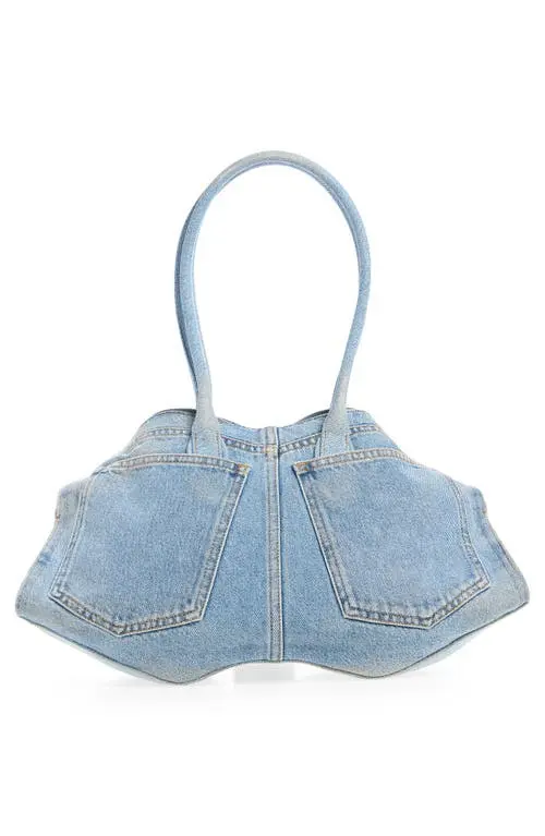 Alexander McQueen Manta Denim Shoulder Bag
