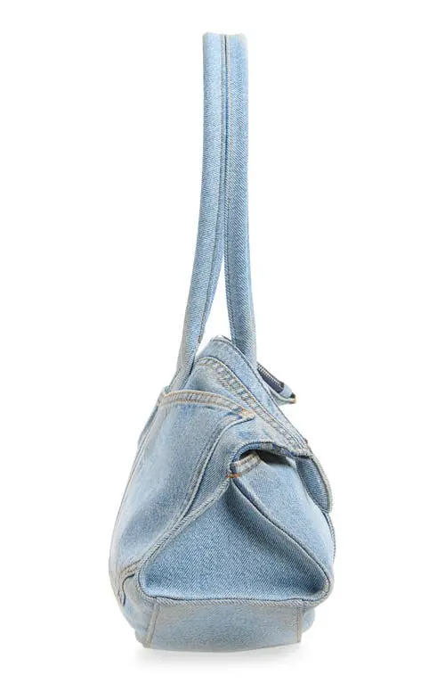 Alexander McQueen Manta Denim Shoulder Bag