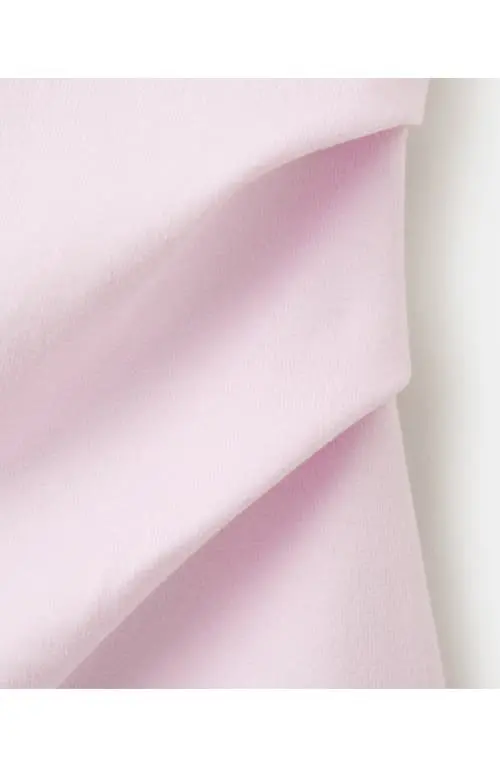 Mango Ruched One-shoulder Top - Pink