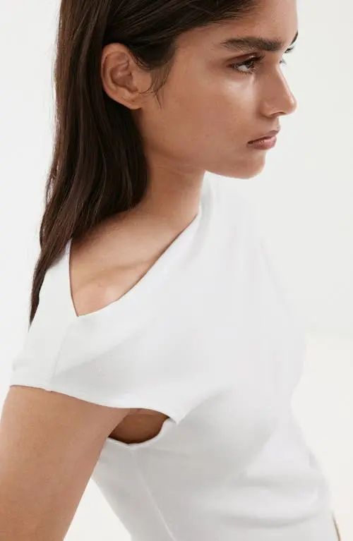 Mango Ruched One-shoulder Top
