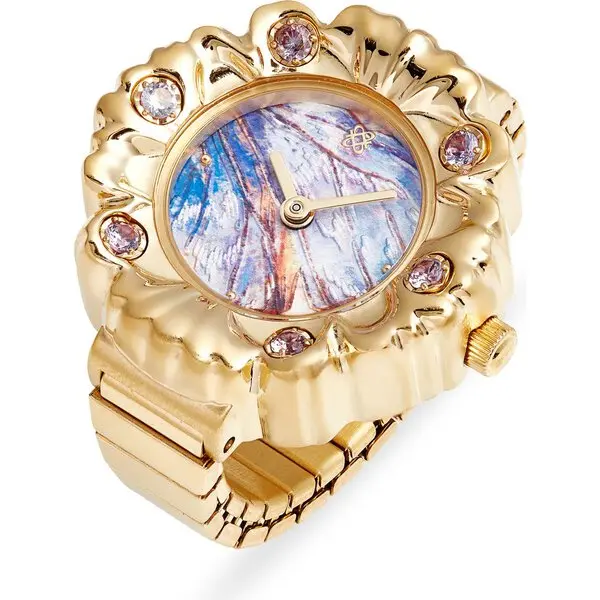 PASCAL Baroque Ring Watch - Mauve