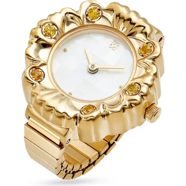 PASCAL Baroque Ring Watch - Nacre