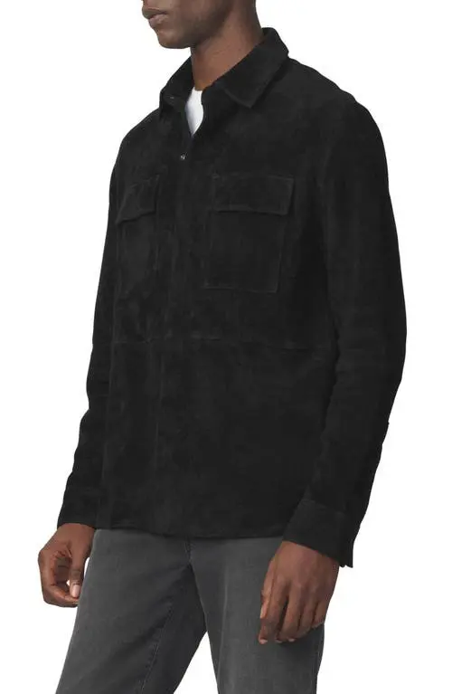 Joe's Jeans Suede Snap-up Overshirt