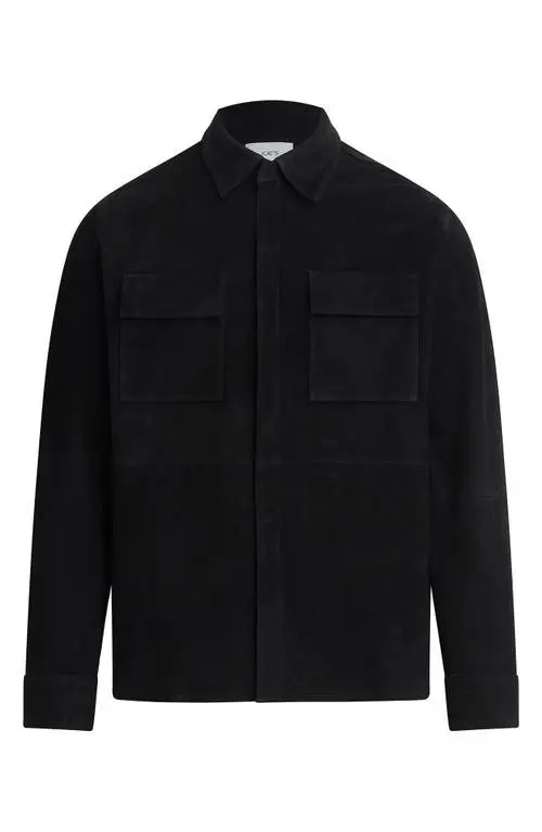 Joe's Jeans Suede Snap-up Overshirt