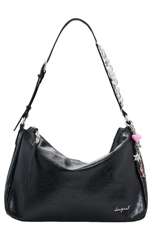 Desigual Square Faux Leather Shoulder Bag
