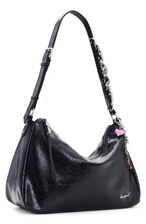 Desigual Square Faux Leather Shoulder Bag