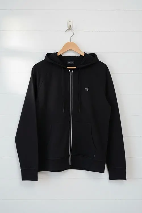 FIELDSHEER Everyday Full Zip Hoodie - Black