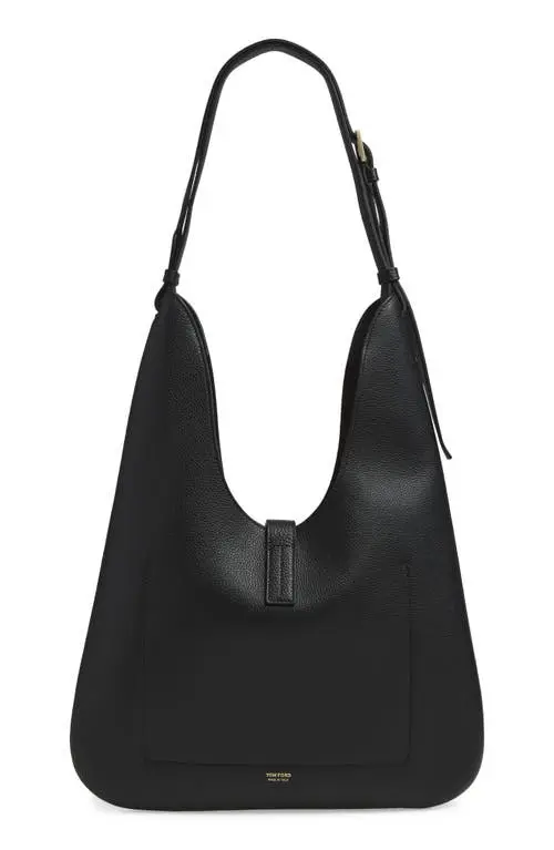 TOM FORD Kara Grained Leather Hobo Bag