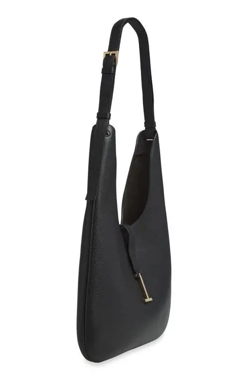 TOM FORD Kara Grained Leather Hobo Bag