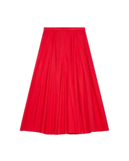 Mint Velvet Cotton Full Midi Skirt