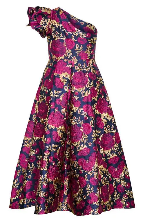 City Chic Floral Jacquard Grand Gala Maxi Dress
