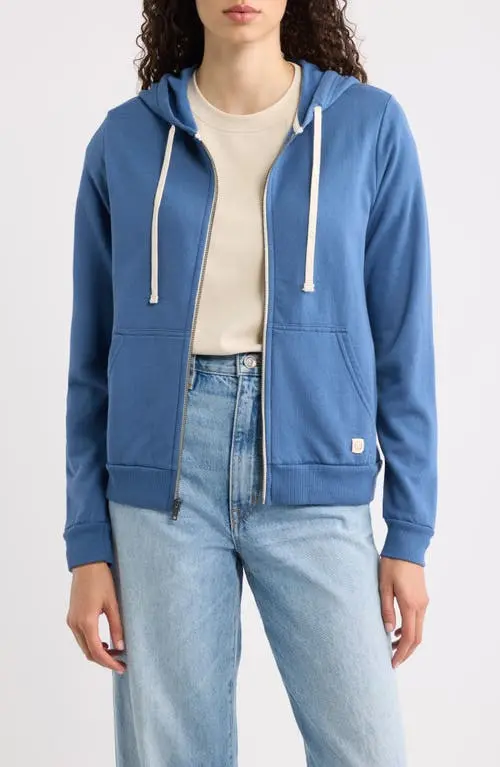 Marine Layer Cotton Blend Zip Front Hoodie