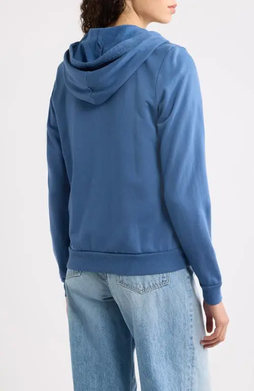 Marine Layer Cotton Blend Zip Front Hoodie