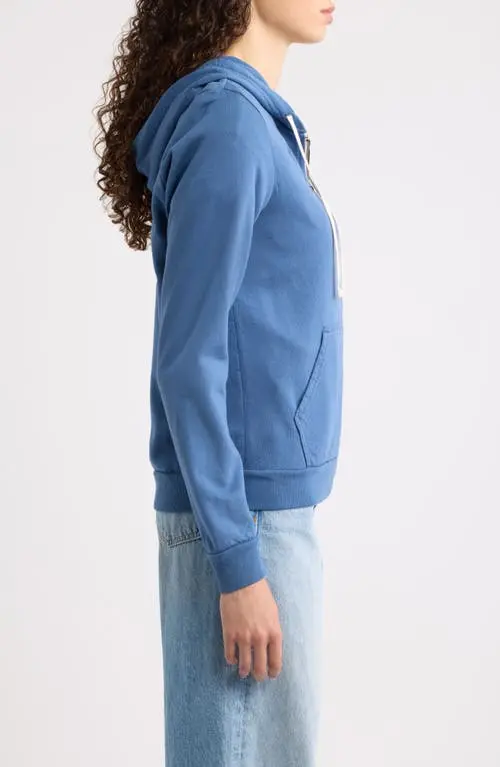 Marine Layer Cotton Blend Zip Front Hoodie