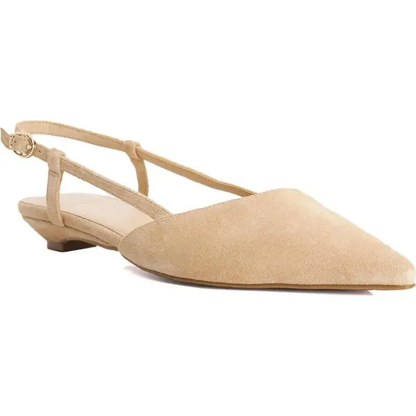 Dune London Homie Leather Slingback Pump
