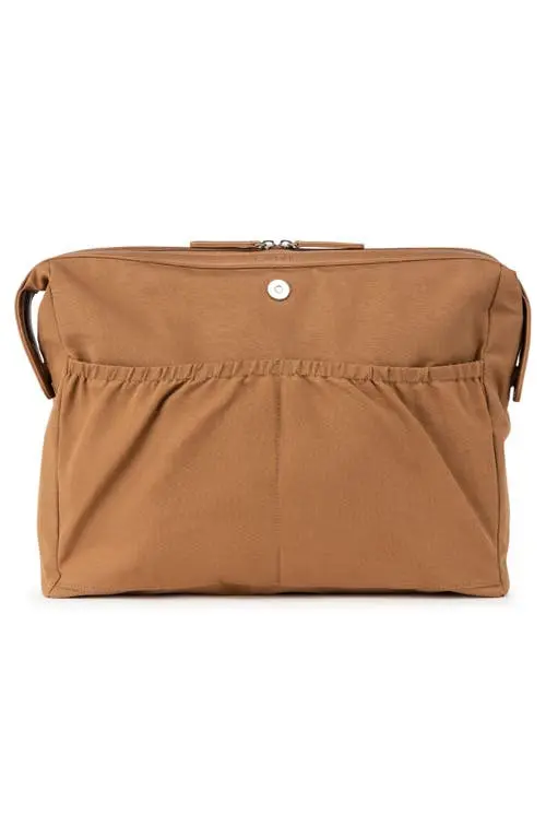 CALPAK Haven Faux Leather Laptop Tote - Toffee