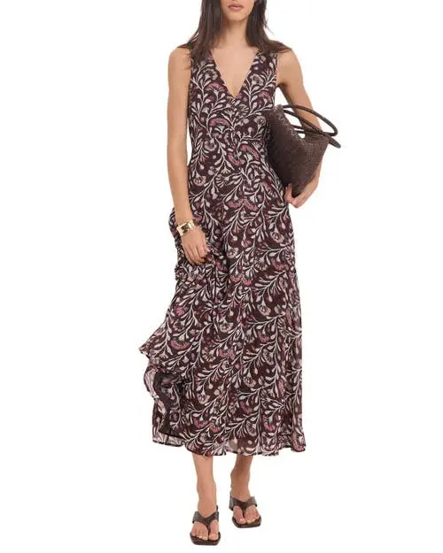 Mint Velvet Sleeveless Floral Print Maxi Dress
