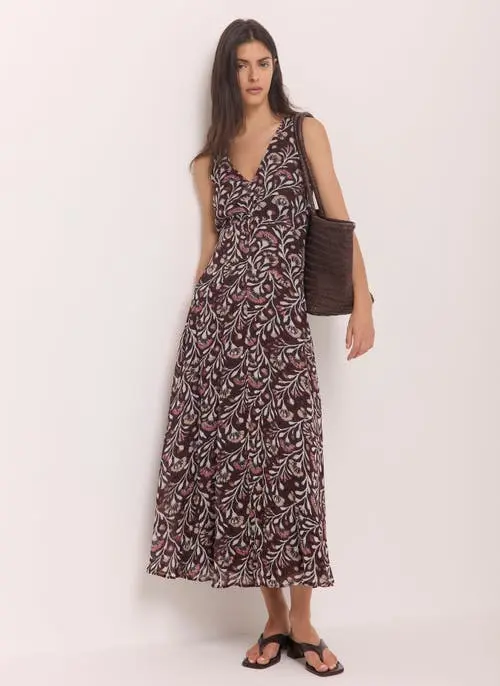 Mint Velvet Sleeveless Floral Print Maxi Dress