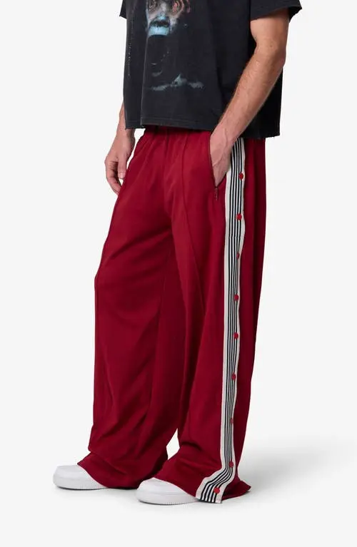 Mnml Side Snap Striped Track Pants