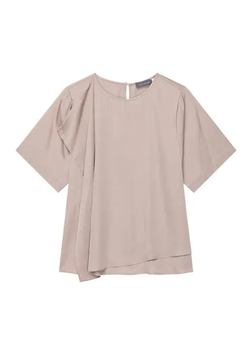 Mint Velvet Satin Ruffle Front Top