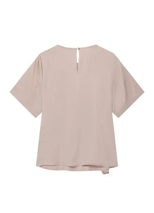 Mint Velvet Satin Ruffle Front Top