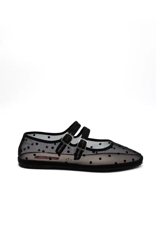 GONDOLINA SHOES Moretta Double Strap Mary Jane Flats