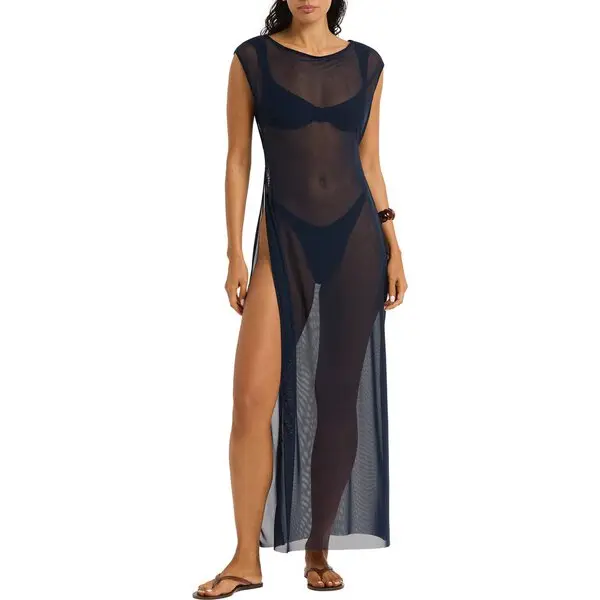 Bond Eye Shaina Maxi Cover-up Dress - Onyx
