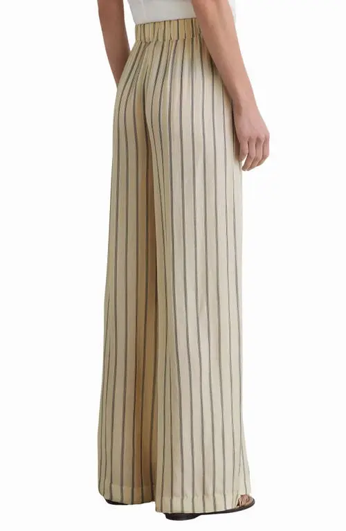 REISS Minnie Wide Leg Stripe Pants