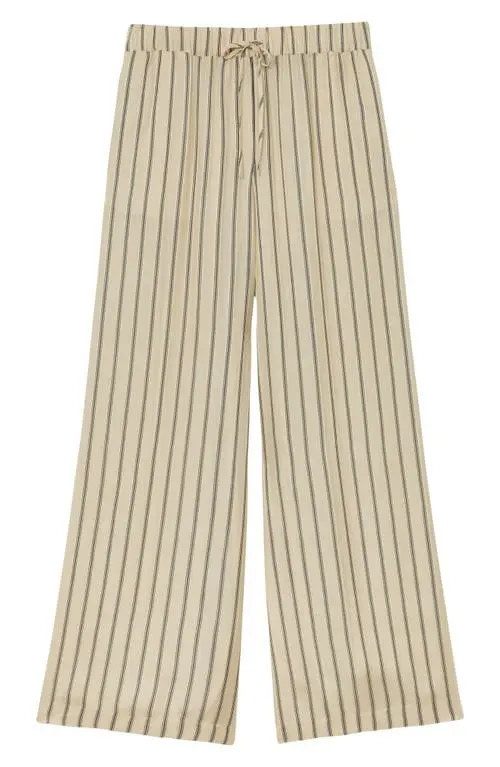 REISS Minnie Wide Leg Stripe Pants
