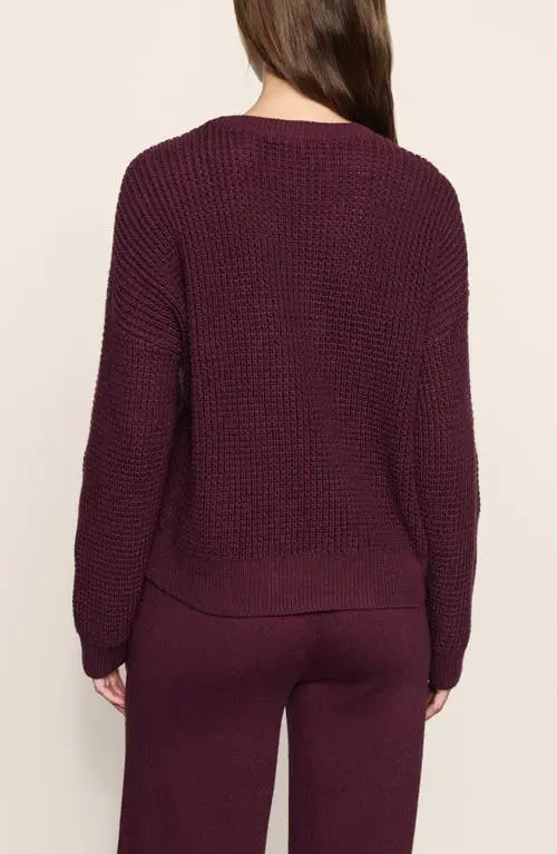 Eberjey Recy Crewneck Sweater - Wildberry