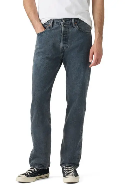 LEVI'S 501 Original Fit Straight Leg Jeans - Grey Ship